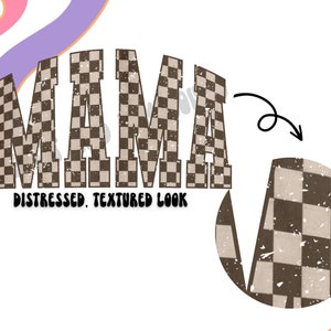 Neutral Checkered Mama PNG, Varsity Checkered Mama, Trendy Mom Life ...