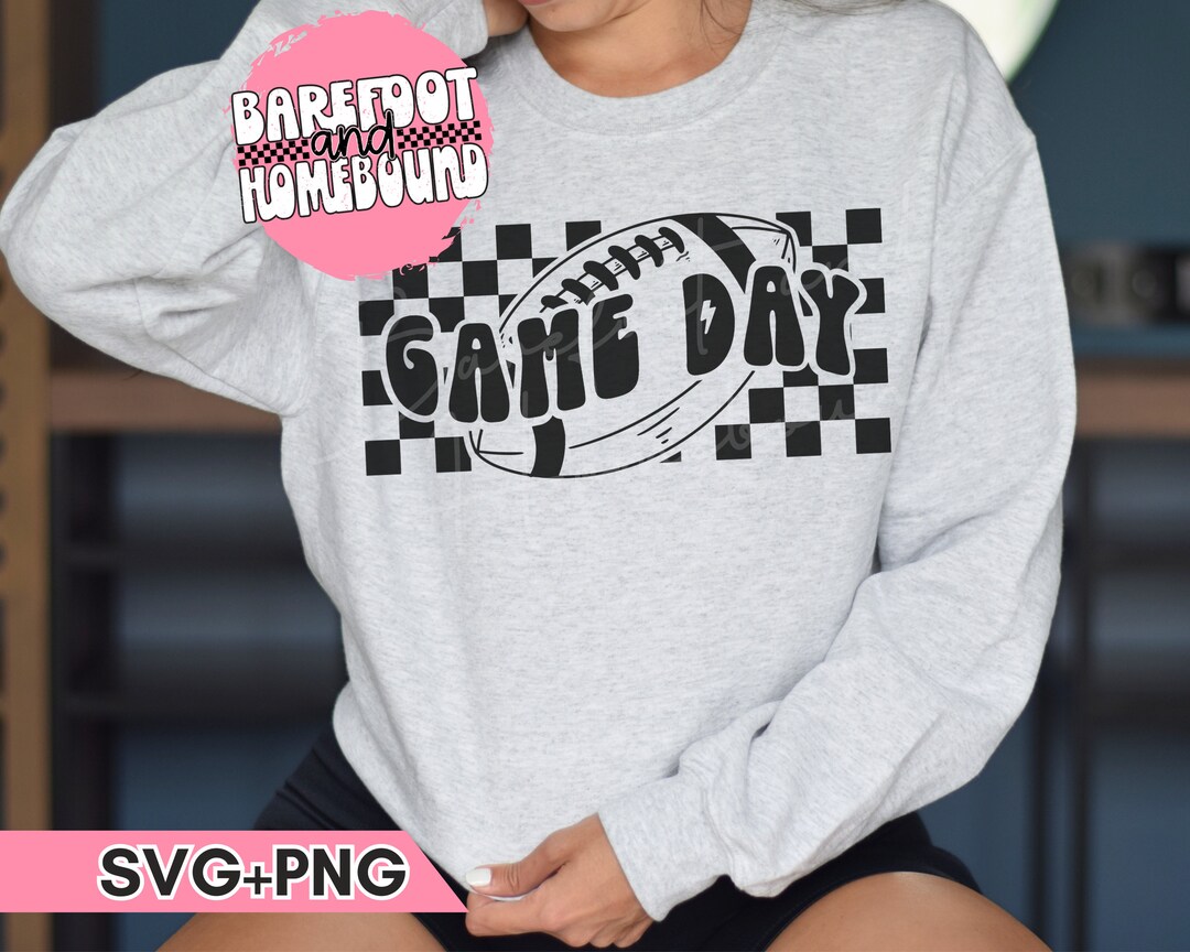 Checkered Football Game Day SVG, Game Day PNG, Football Game Day PNG ...