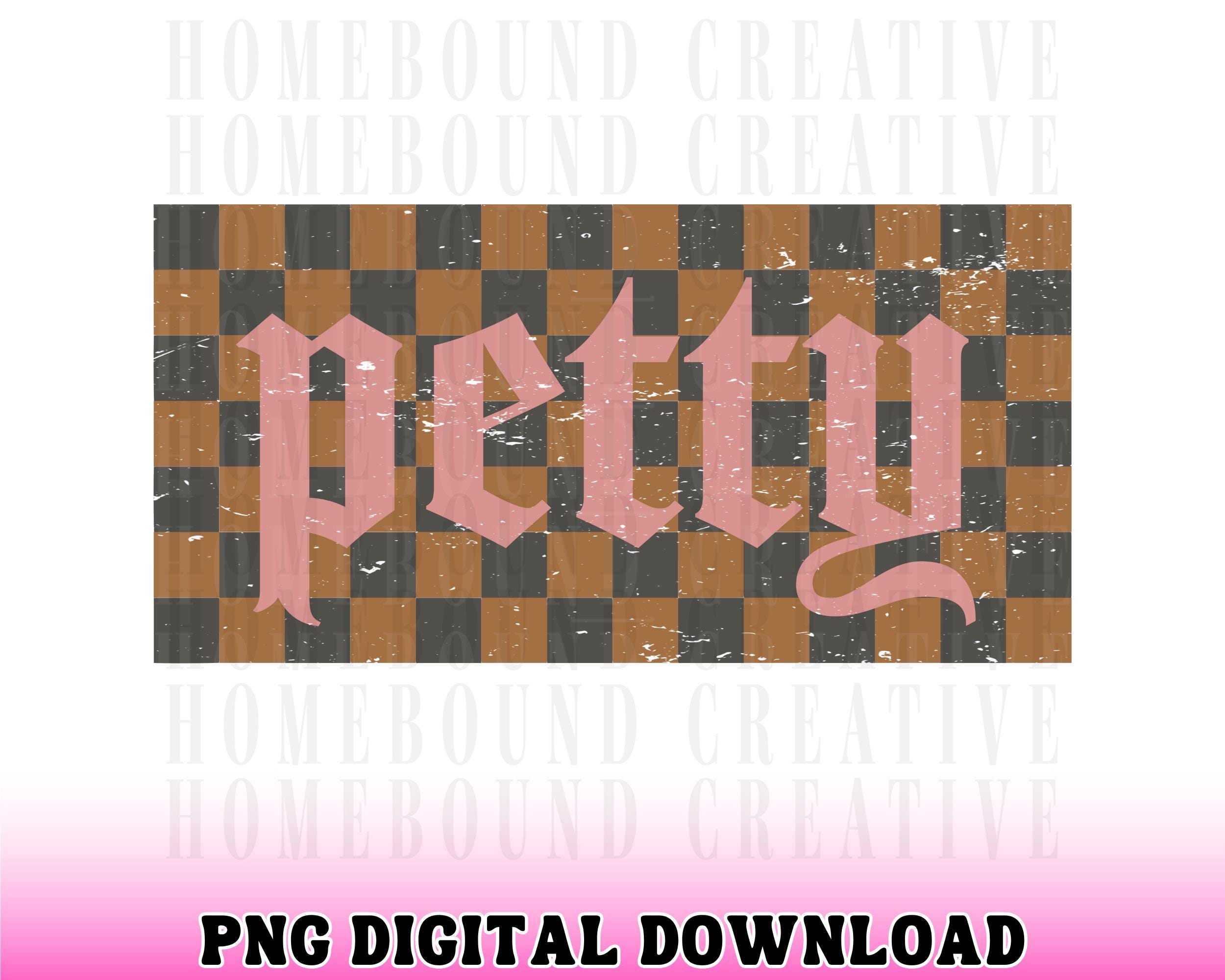 Checkered Petty PNG: Distressed Preppy Gothic Design (digital Download ...