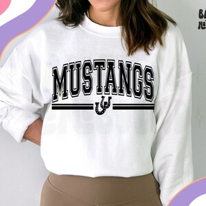 Varsity Mustangs SVG, Let's Go Mustangs PNG, Mustang Mascot SVG ...