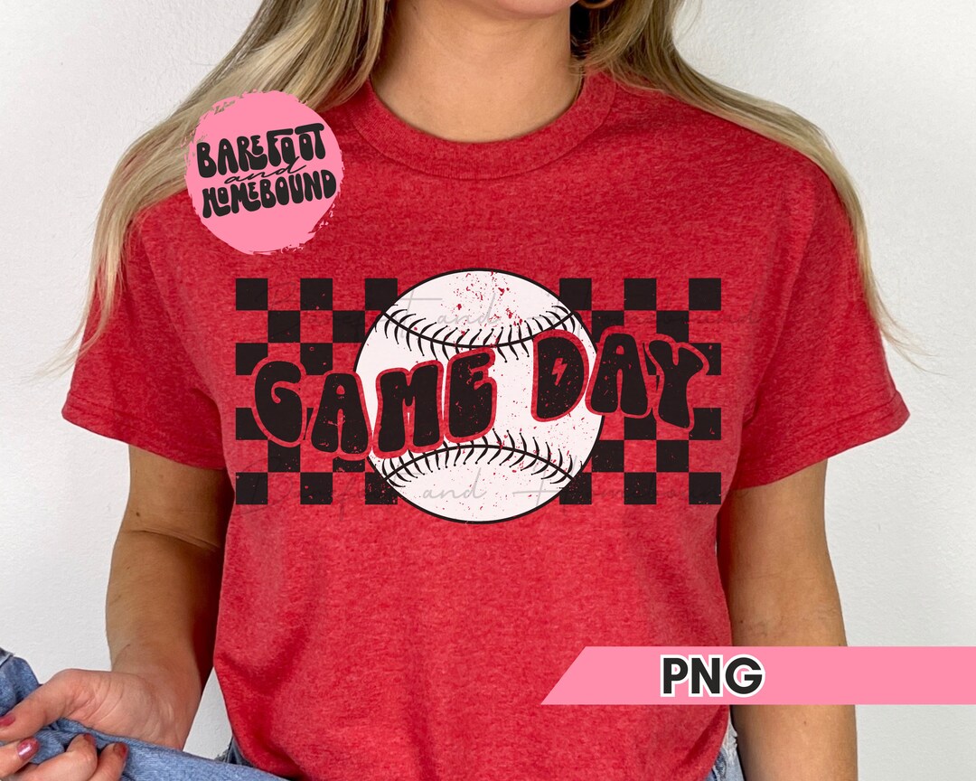 Checkered Baseball PNG, Game Day PNG, Retro Baseball PNG, Baseball Season Png, Baseball Shirt ...