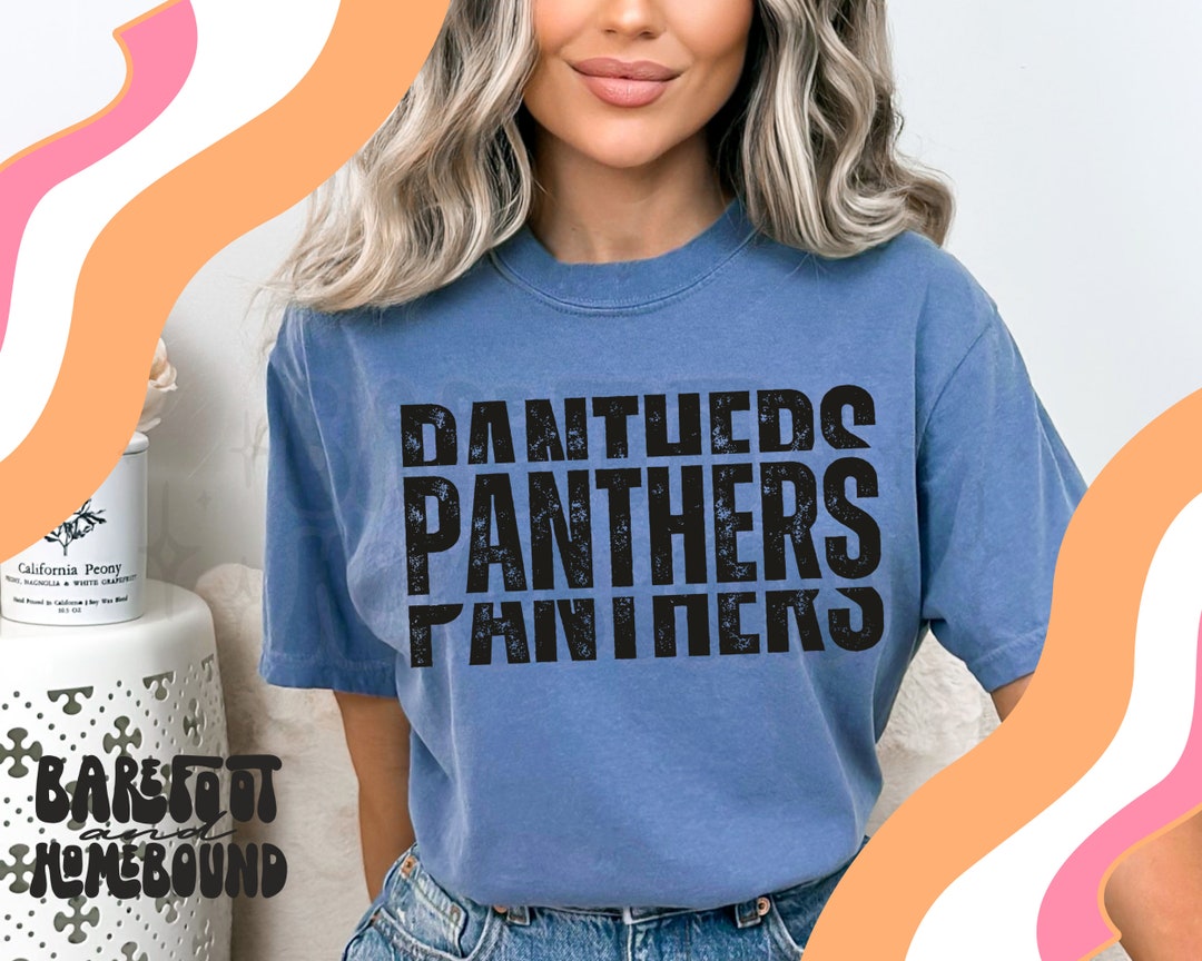 Panthers PNG, Panthers Shirt Design, Panther Mascot PNG, Grunge ...