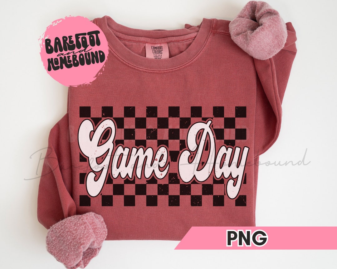 Checkered Game Day PNG, Retro Game Day PNG, Retro Sports Fan PNG, Checkerboard Png, Game Day ...