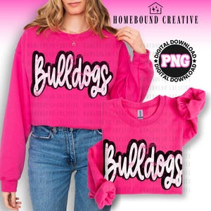 Bulldogs Mascot PNG: Textured Cursive Bulldog Mom Team Shirt Design ...