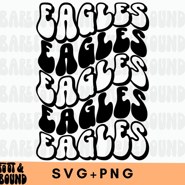 Eagles Retro Font Svg - Etsy