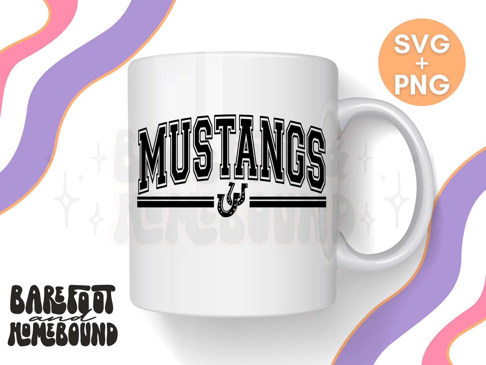 Varsity Mustangs SVG Let's Go Mustangs PNG Mustang - Etsy