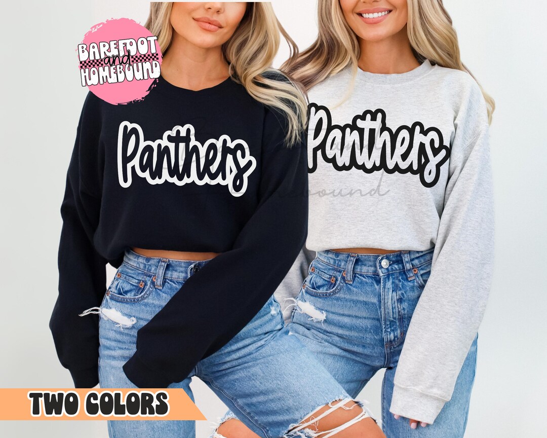 Panthers SVG Bundle: Cursive Team Mascot, Shirt Design (digital ...