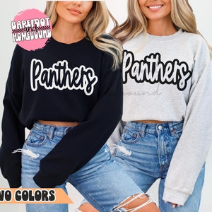 Panthers SVG Bundle: Cursive Team Mascot, Shirt Design (digital ...