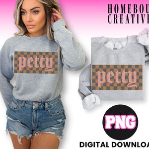 Checkered Petty PNG: Distressed Preppy Gothic Design (digital Download ...