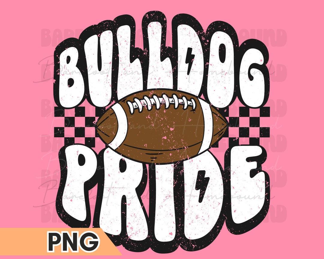 Checkered Bulldogs Football Png, Bulldog Pride PNG, Bulldogs Shirt ...