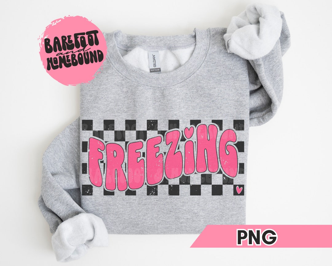 Checkered Freezing PNG, Cold Png, Distressed Retro Png, Retro Freezing ...