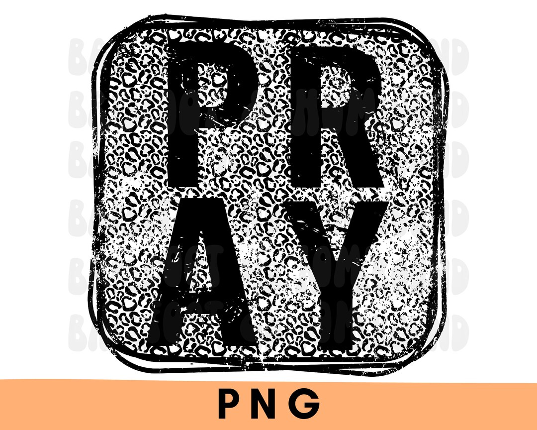 Leopard Pray PNG: Grunge Christian Shirt Design (digital Download) - Etsy