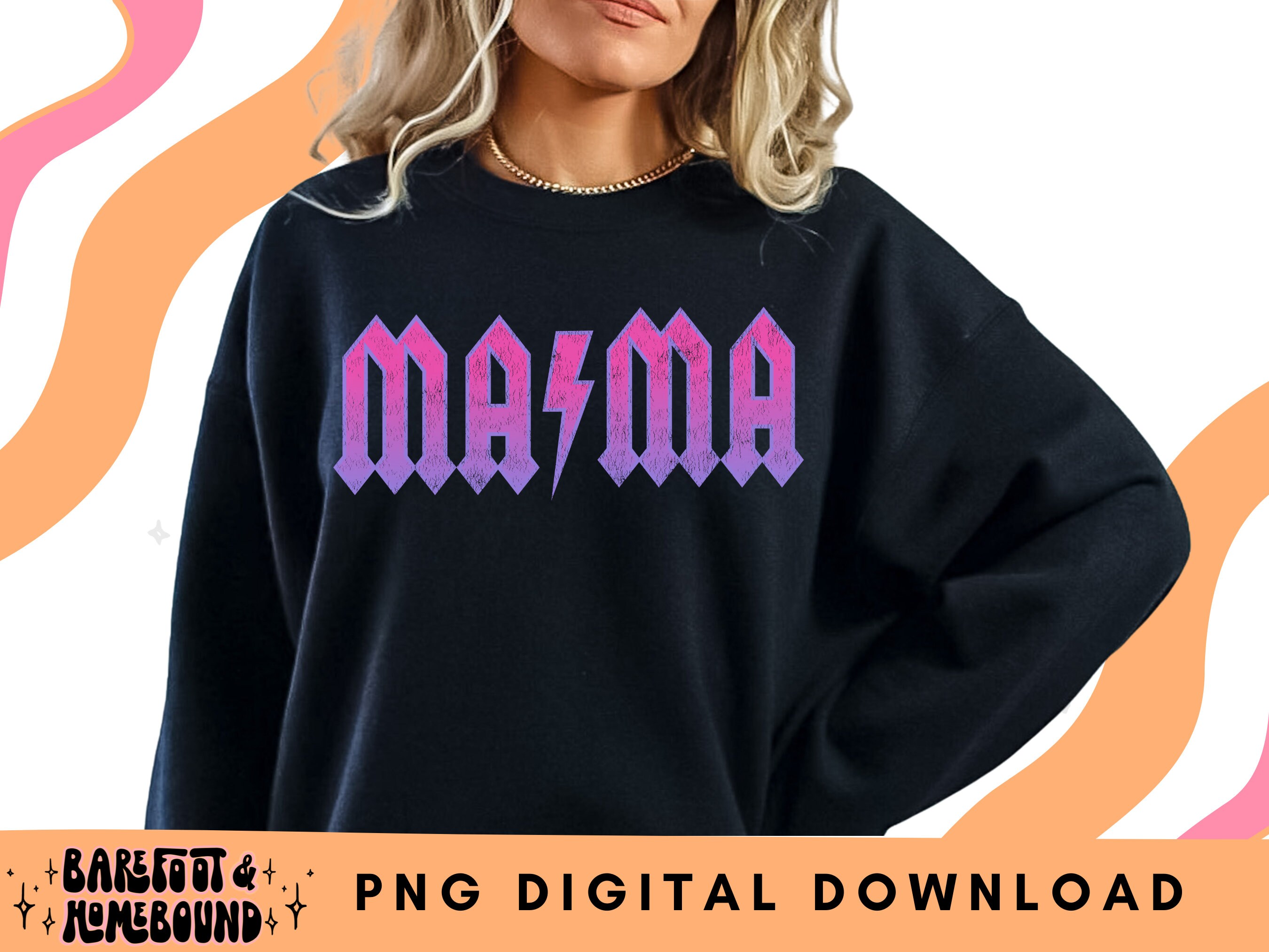 Rock Mama PNG Concert Png Trendy Mom Life Digital File - Etsy