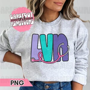 Retro LVN Nurse PNG: Stethoscope Design (digital Download) - Etsy