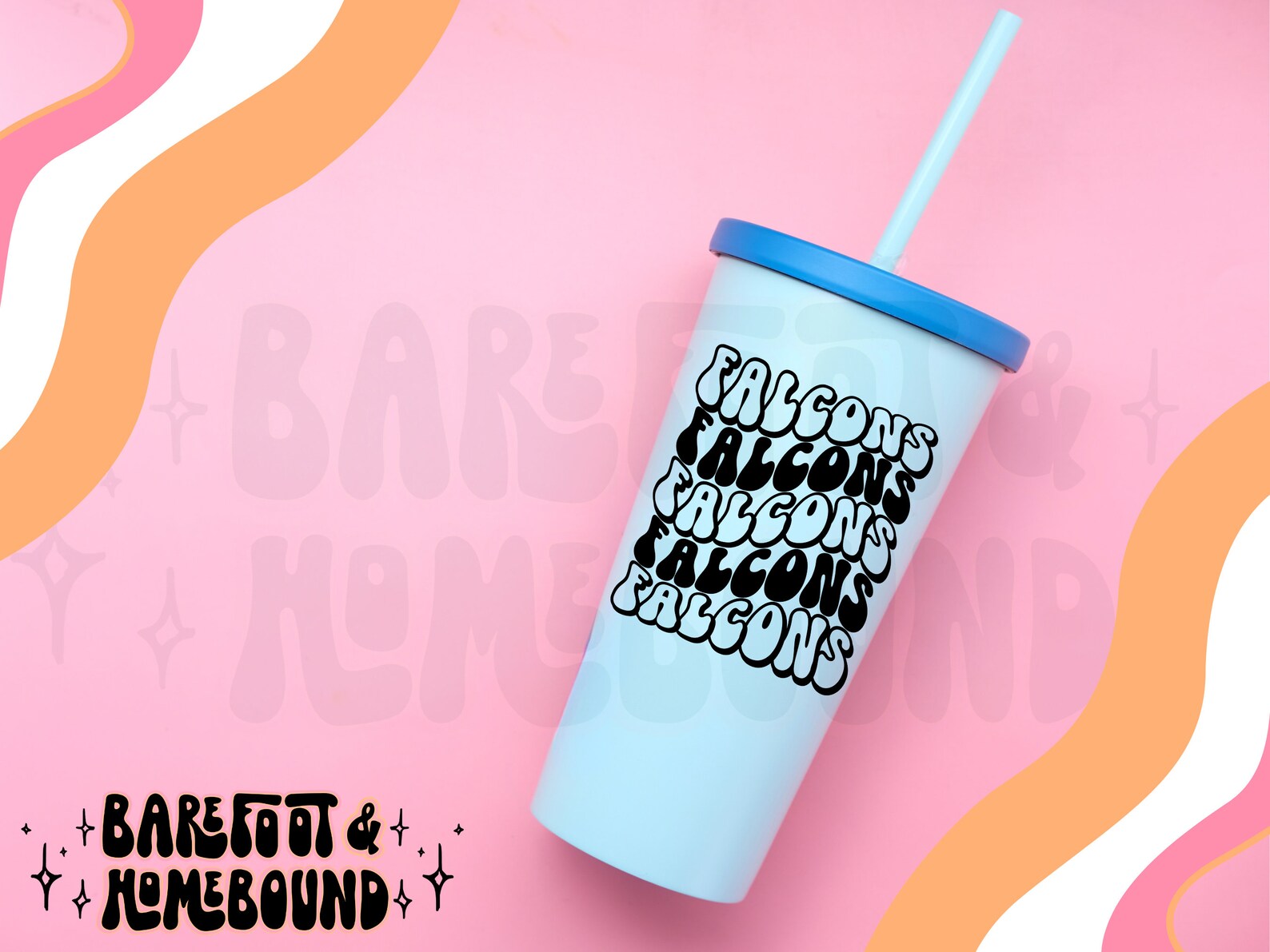 Retro Wavy Falcons SVG Falcons Mascot PNG Falcons School - Etsy