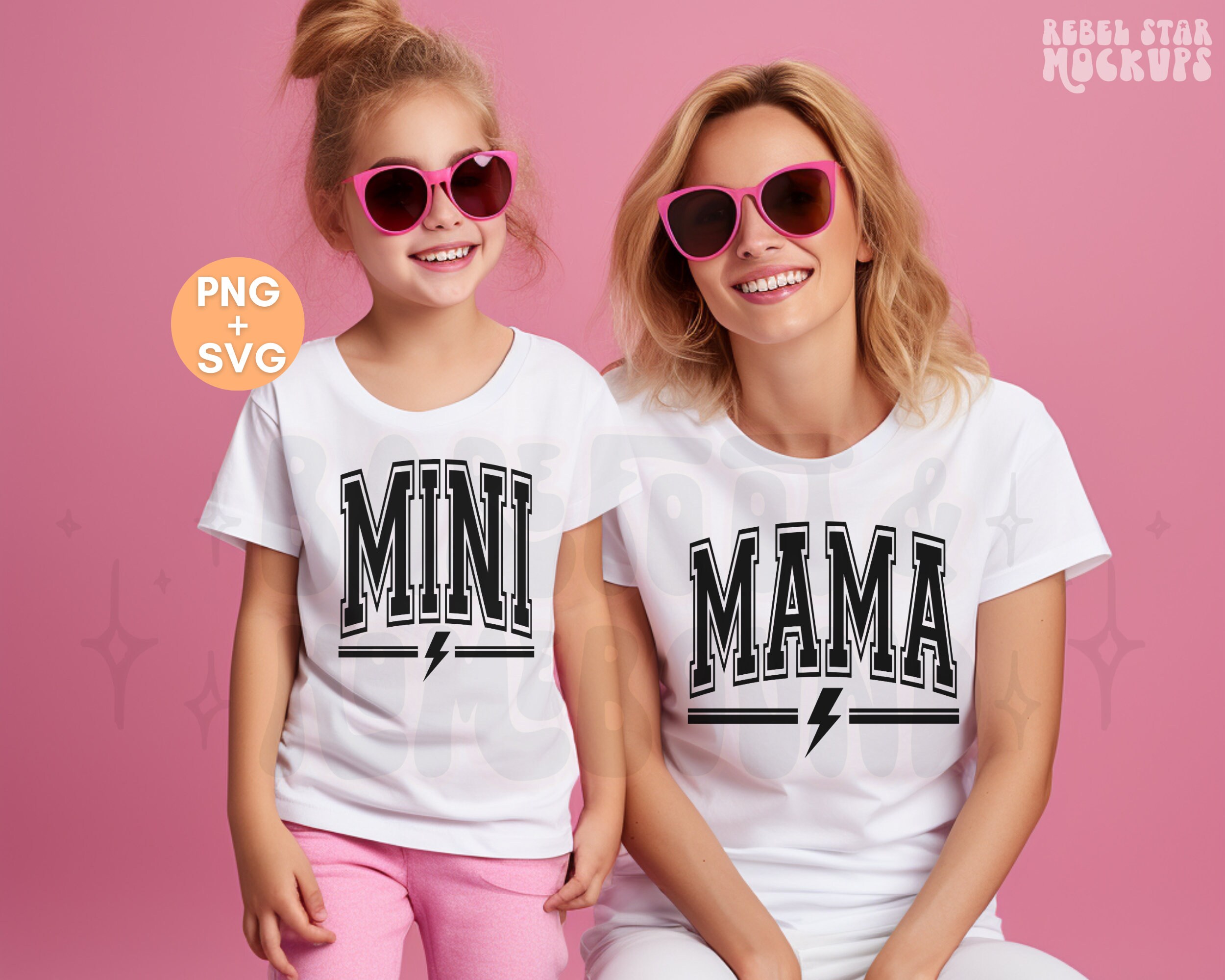 Varsity Mama and Mini SVG Bundle Varsity Letters With - Etsy