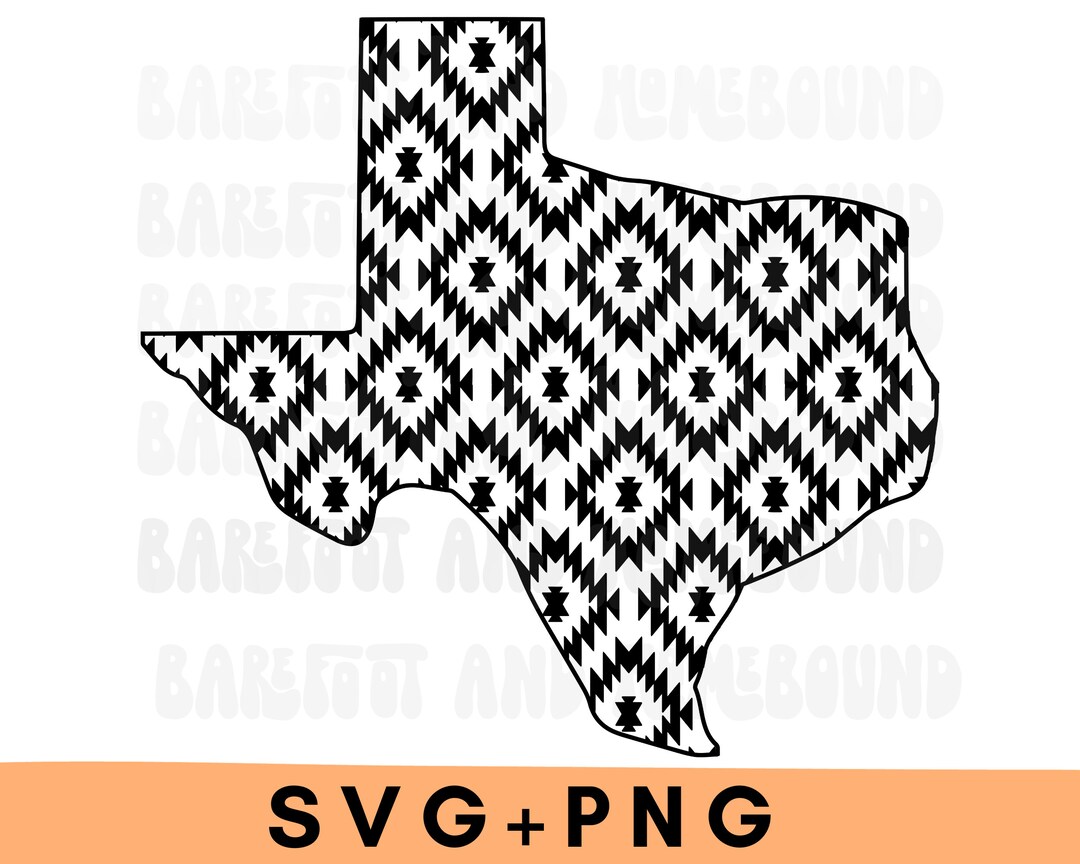 Aztec Texas SVG: Southwest State Outline (PNG, Cut File) - Etsy