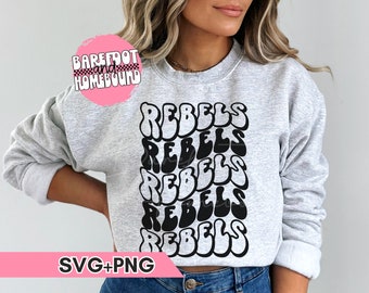 Retro Rebels PNG With Mascot - Etsy