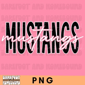 Mustangs PNG, Mustang Mascot PNG, Mustangs Fan Shirt Design, Mustangs ...