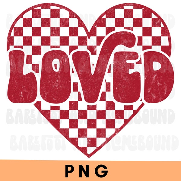 Checkered Heart - Etsy