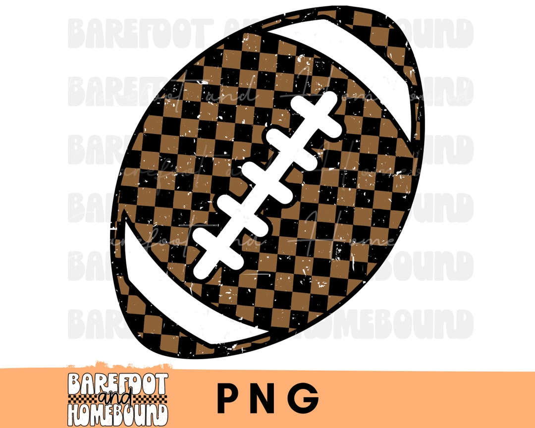 Checkered Football PNG: Preppy Touchdown Design (digital Download) - Etsy
