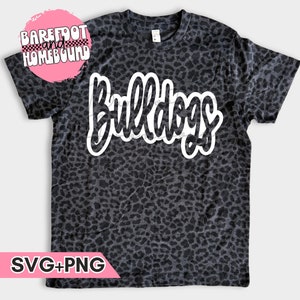 Cursive Bulldogs SVG, Retro Bulldogs Mascot PNG, School Mascot SVG ...