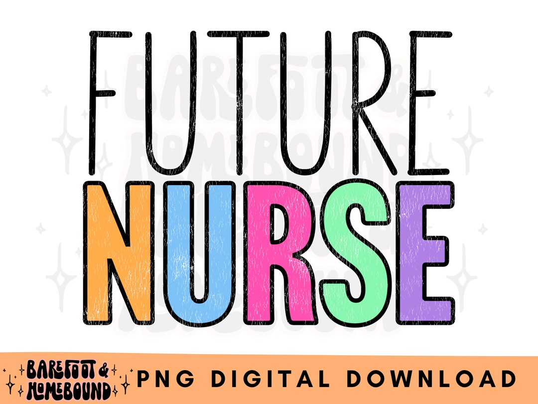 Future Nurse PNG, Colorful Nursing Design, Trendy Nursing Student File ...