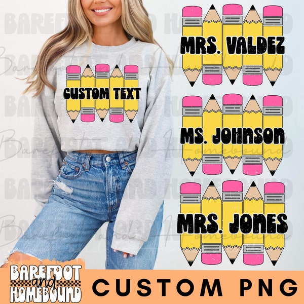 Custom Teacher Name Svg - Etsy