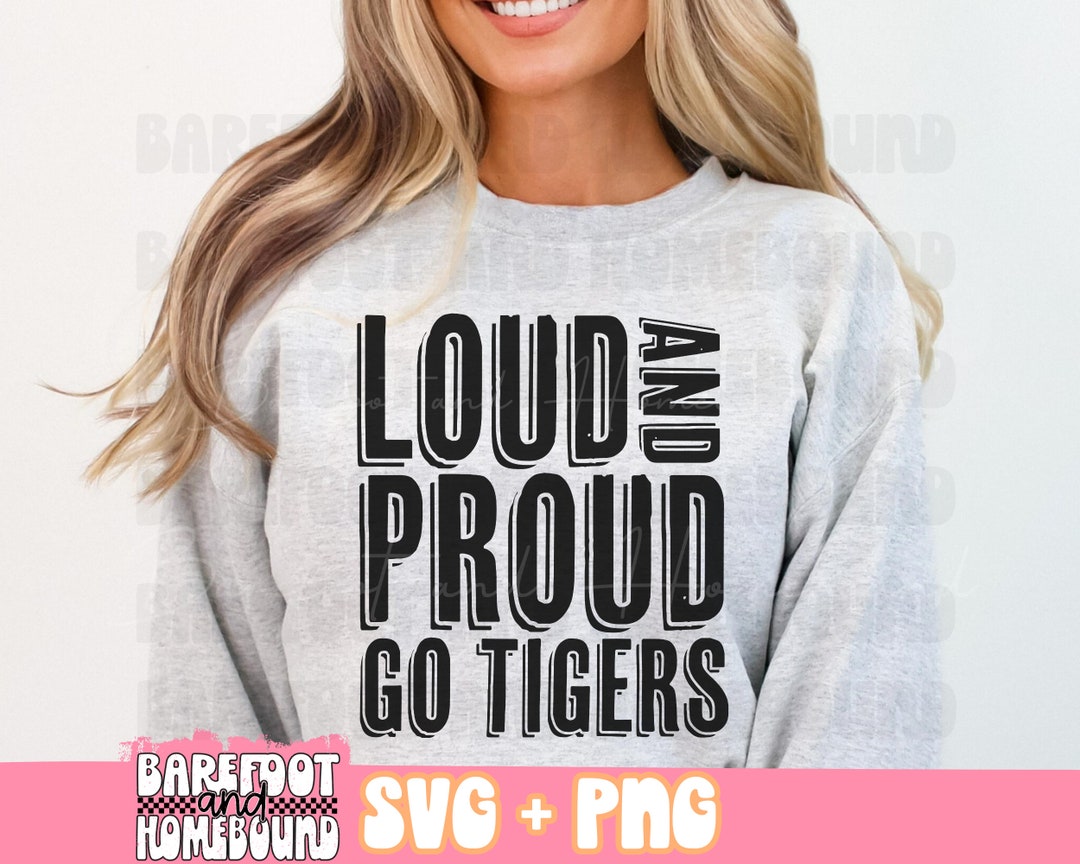 Tigers Mascot SVG: Loud and Proud School Spirit Design (PNG, SVG) - Etsy
