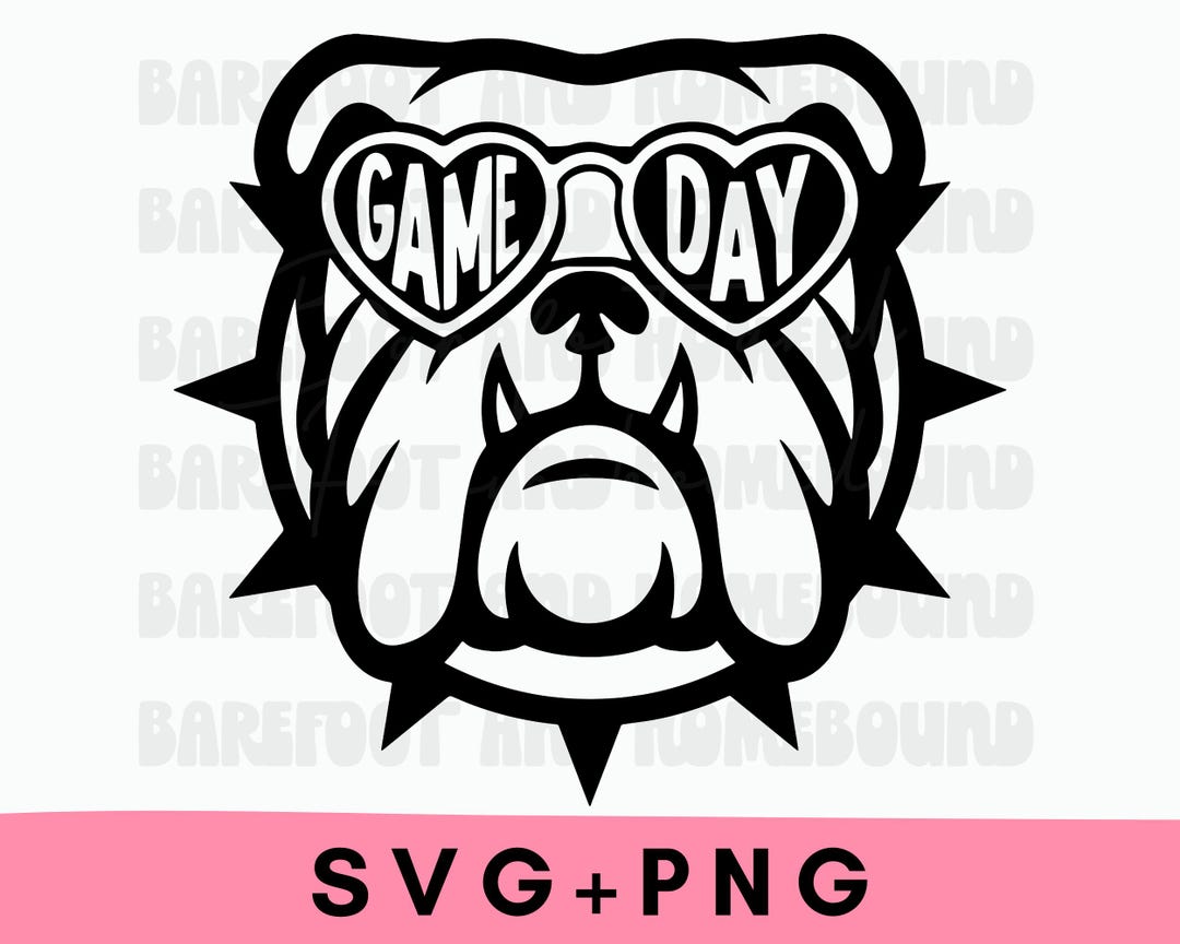 Bulldogs SVG, Bulldog Mascot PNG, Game Day SVG, Sunglasses Bulldogs ...