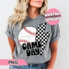 Checkered Baseball SVG, Game Day SVG, Baseball PNG, Baseball Game ...