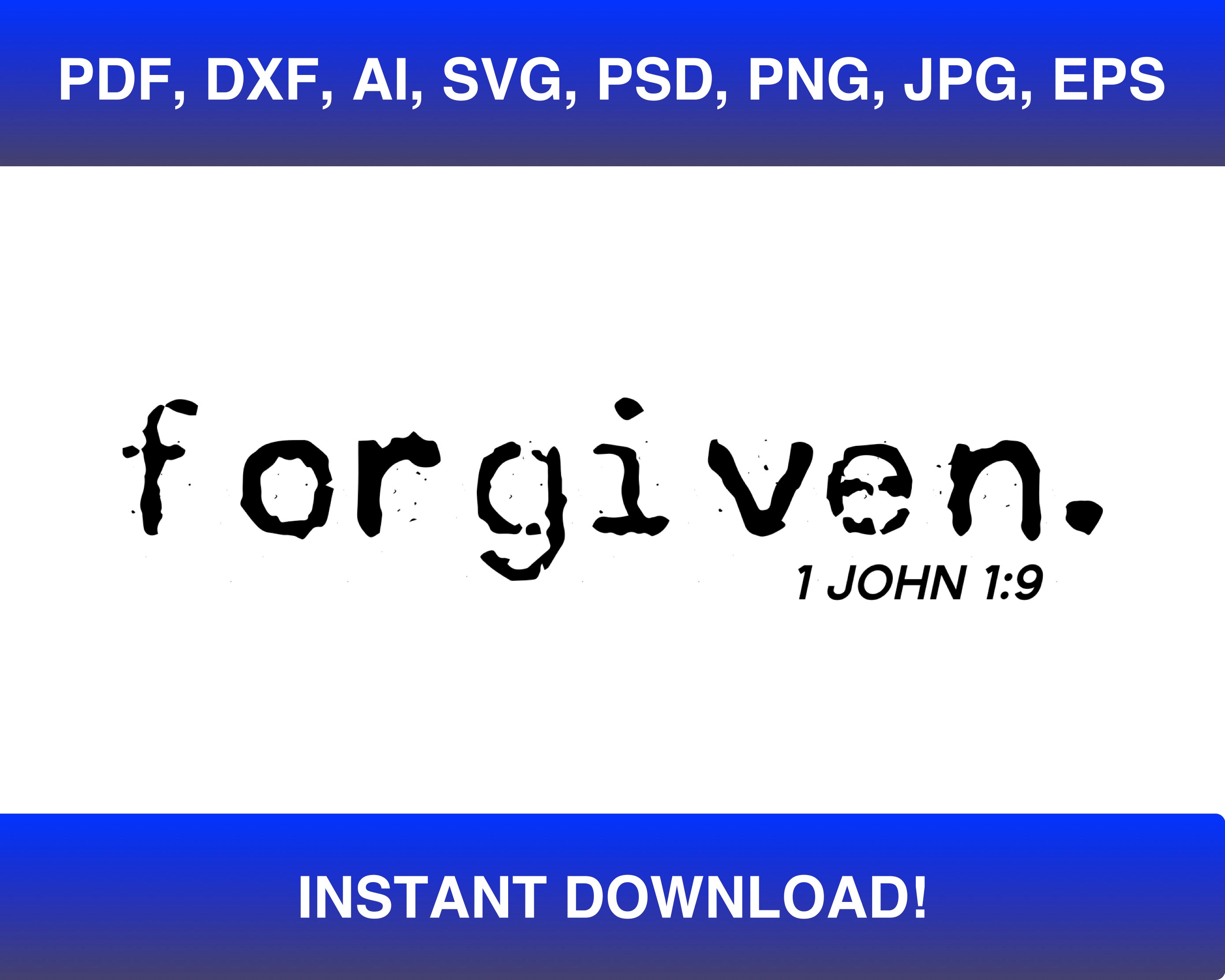 Forgiven Svg, Forgiven Shirt Svg, Forgiven T-shirt Svg, Christian Svg ...