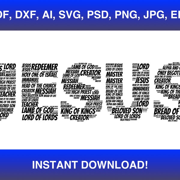 Christian Word Art - Etsy