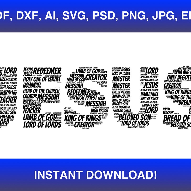 Christian Word Art - Etsy