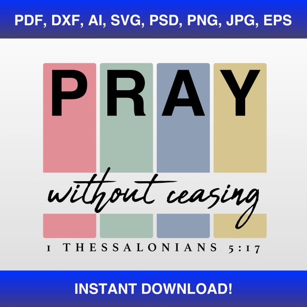 Pray Without Ceasing - Etsy UK