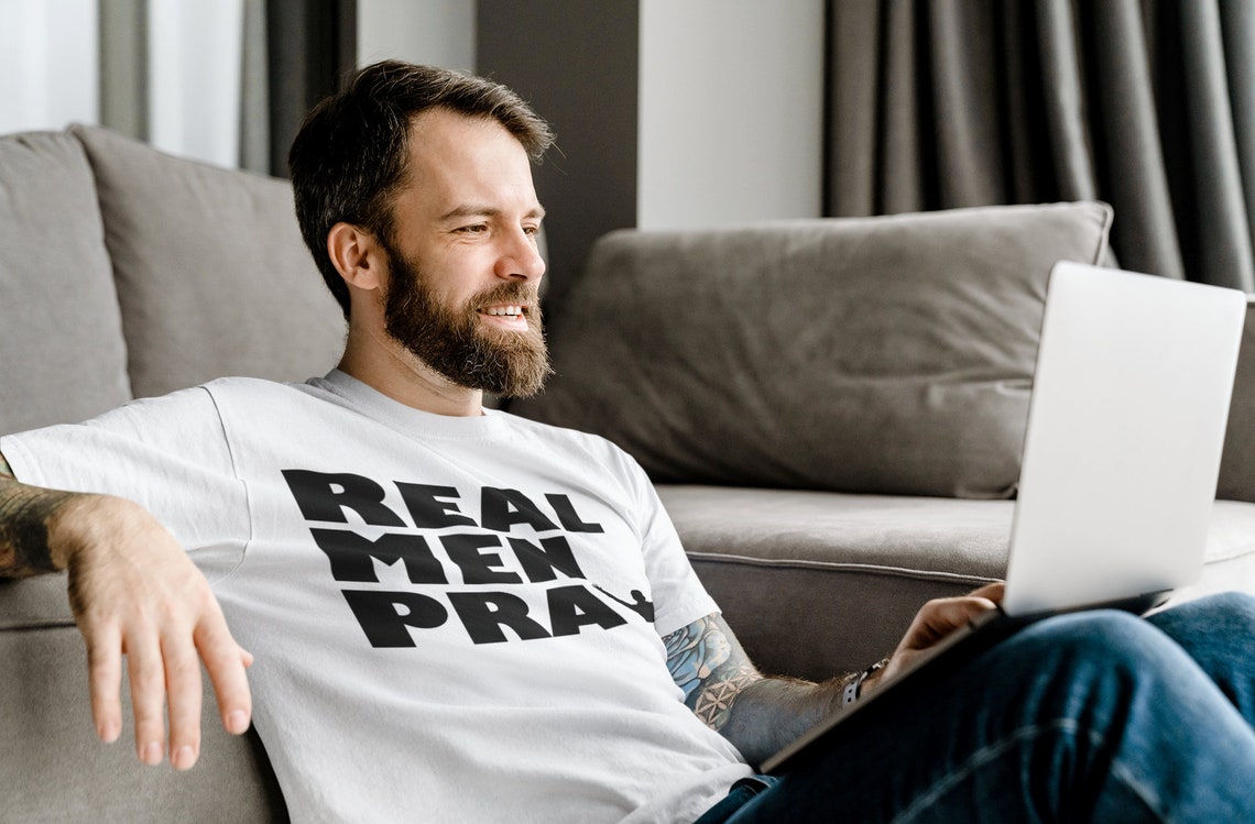 Real Men Pray PNG SVG, Digital Download, Christian Men's Gift, Faith ...