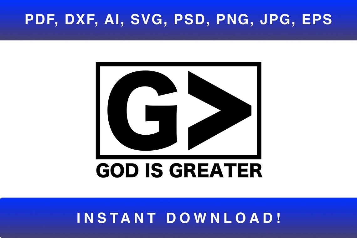 God is Greater Svg, God is Greater Shirt Svg, Greater Svg, Christian ...