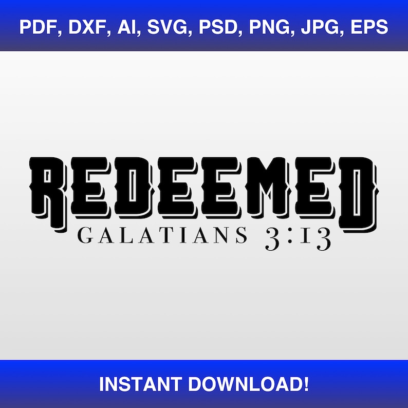Redeemed Svg, Redeemed Shirt Svg, Redeemed Sublimation Svg,christian ...