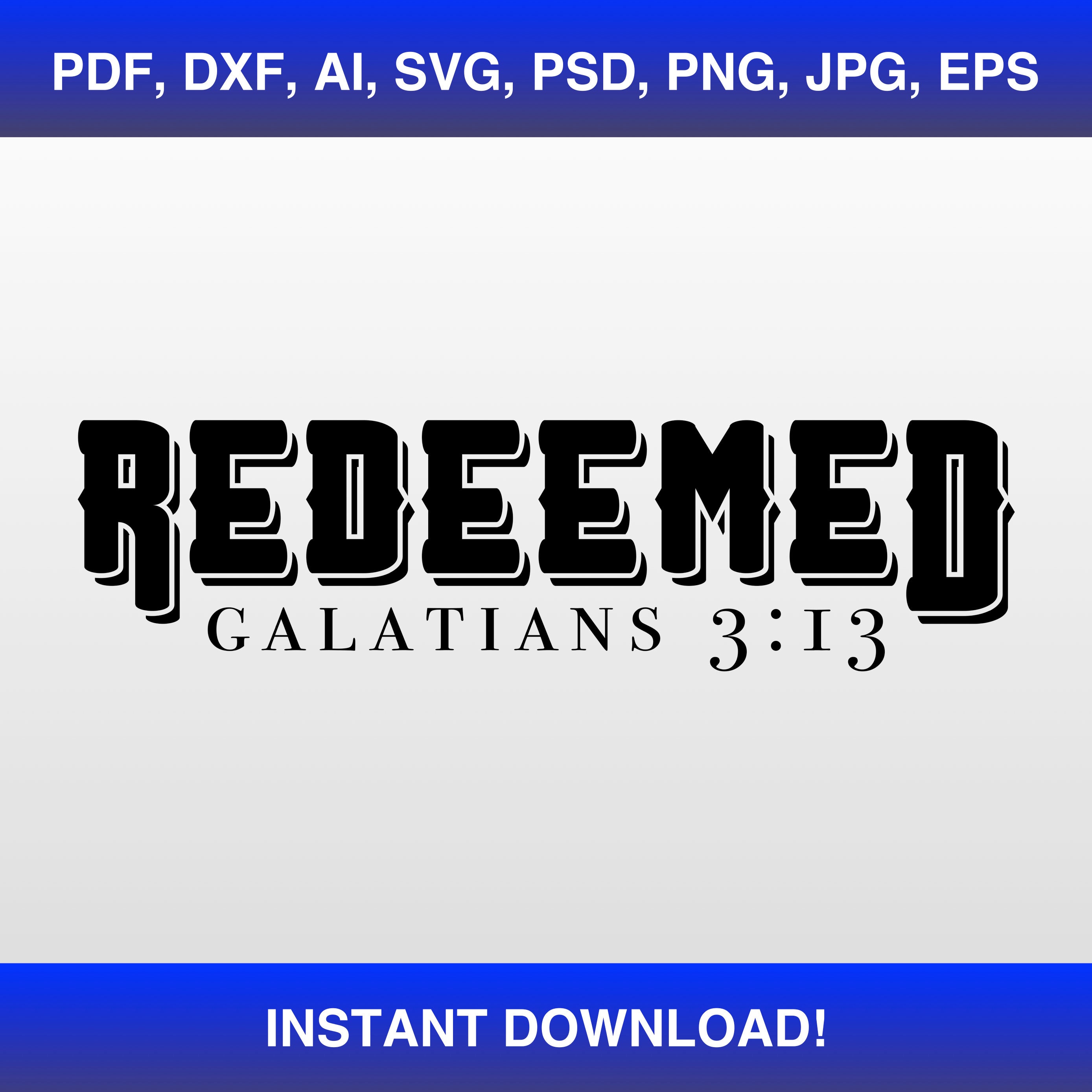 Redeemed Svg, Redeemed Shirt Svg, Redeemed Sublimation Svg,christian ...