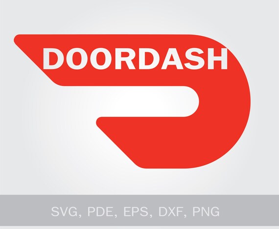 DoorDash logo Black Red or White Professional Doordash | Etsy