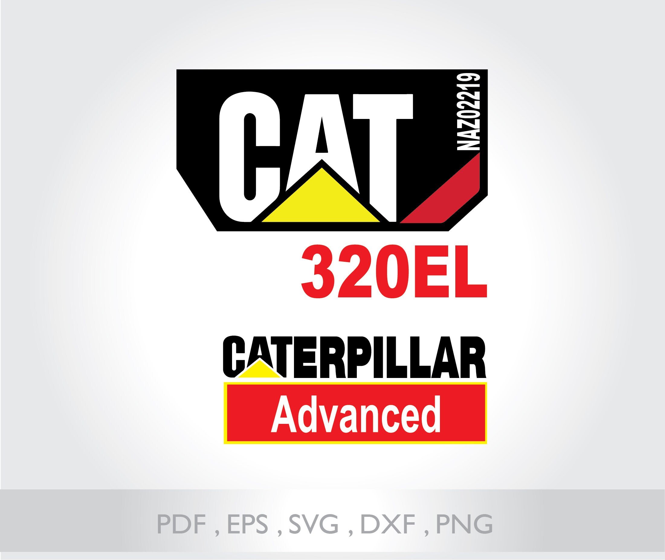 CAT Oil Filter Label 320 DL File Caterpillar Motor Engine | Etsy