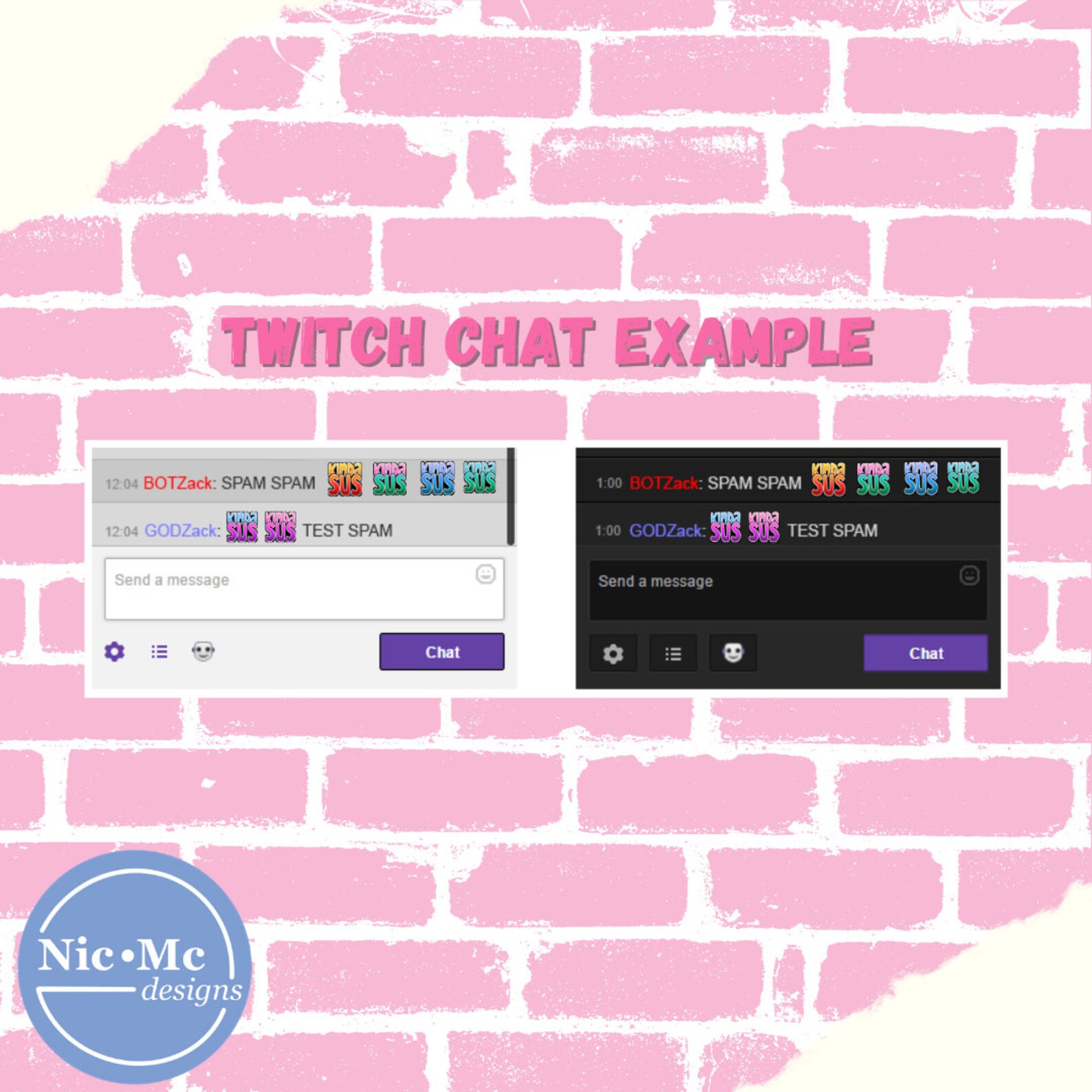 KINDA SUS EMOTE Text Emote Twitch Emotes Digital Art - Etsy