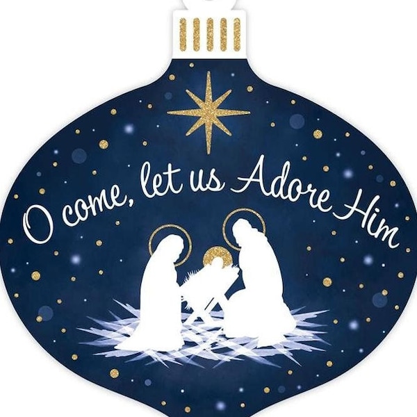 O Come Let Us Adore Him - Etsy