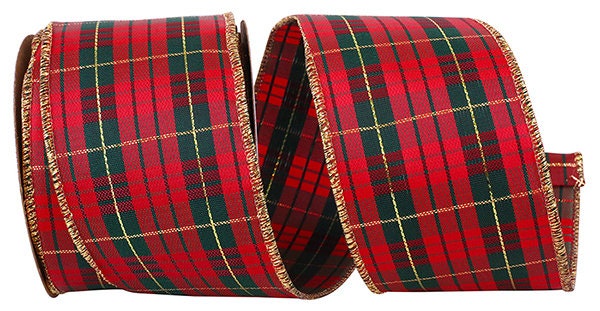 Red and Black Plaid Wired Ribbon 10 Yards X 2.5 Inches | Etsy
