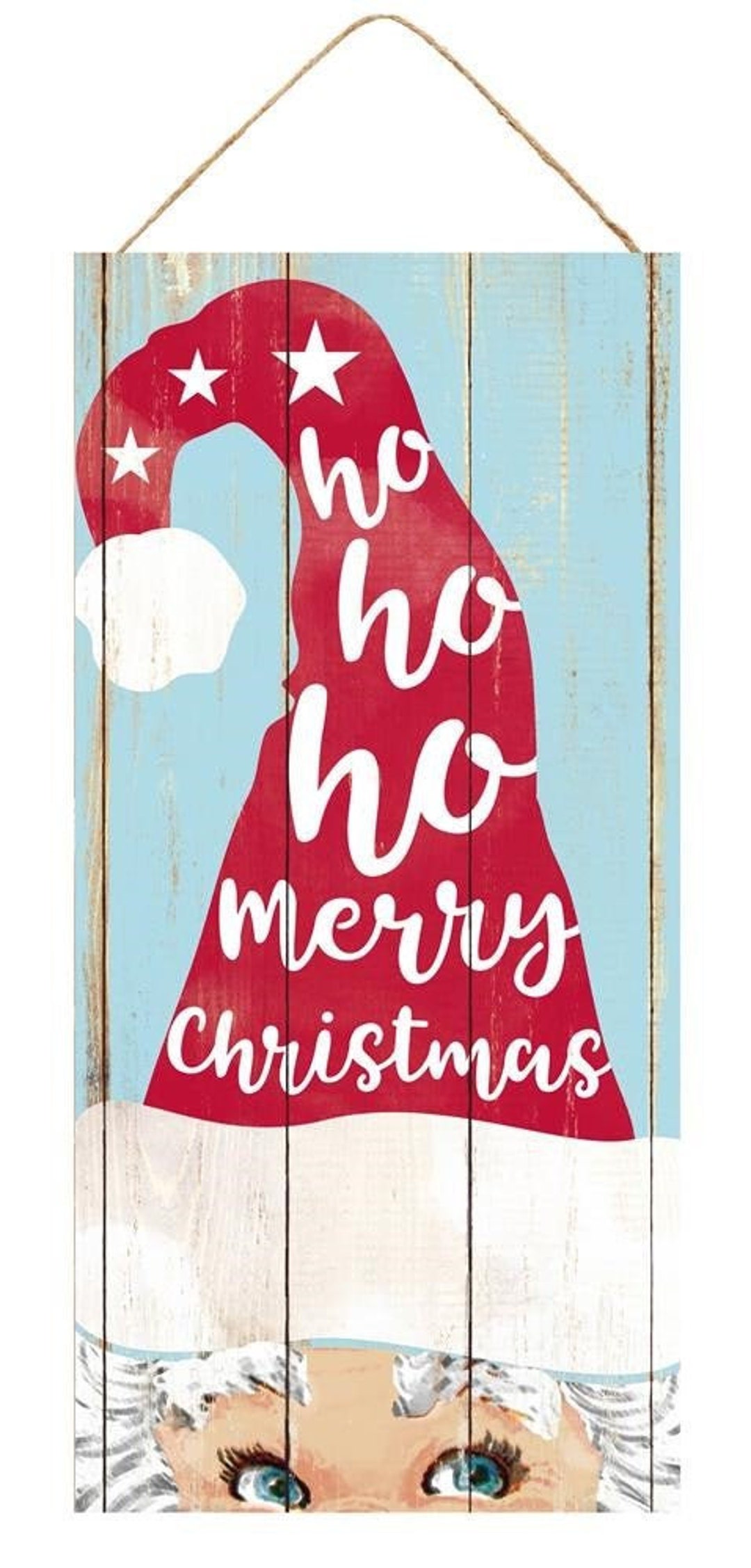 Santa Hat Christmas Sign, 12.5"h X 6"l "ho Ho Ho" SANTA HAT, MDF and ...