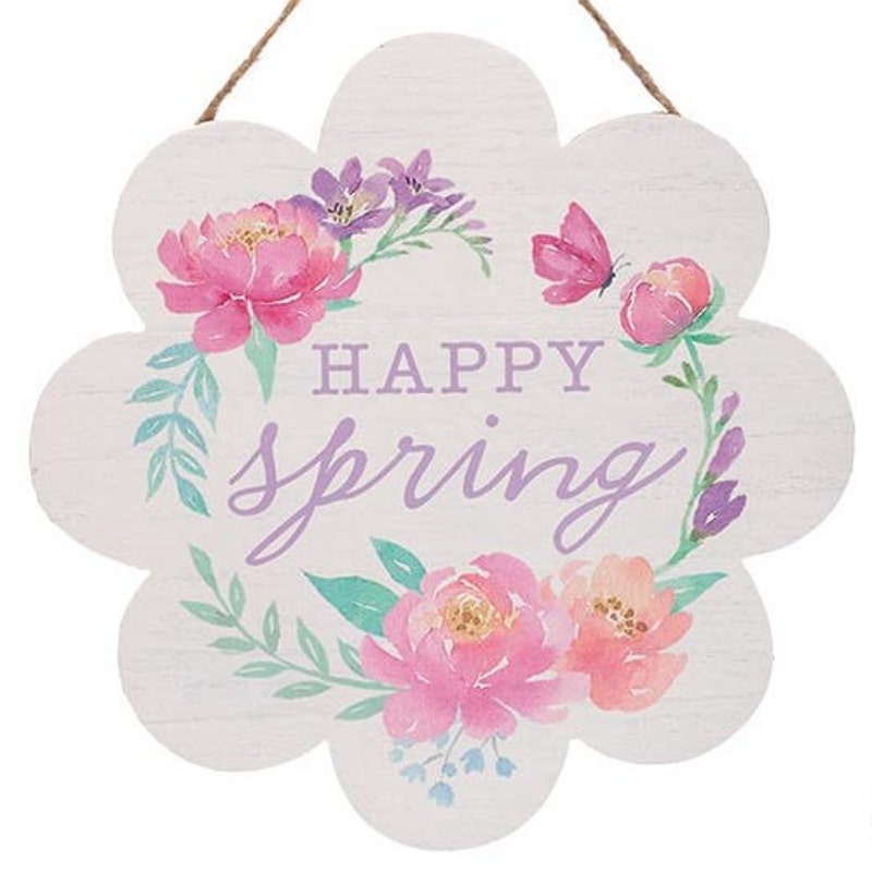 Spring Wreath Signs - Etsy