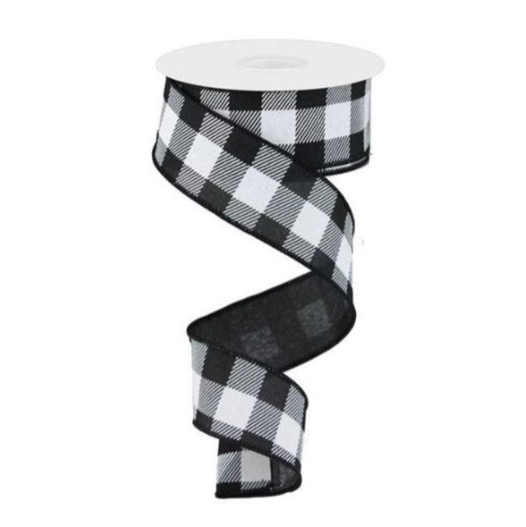 1.5x10yd Striped Check on Royal - Etsy