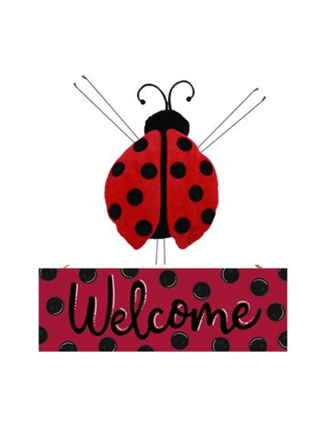 Ladybug Decoration, 10"l X 8"w Ladybug Decor, Ladybug Wreath ...