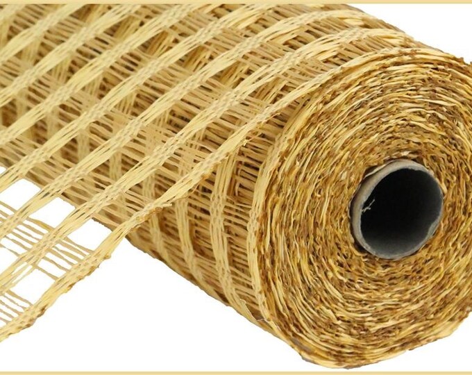 10" X 10yd Poly Burlap Check Mesh, Mesh for Fall Wreaths - Etsy