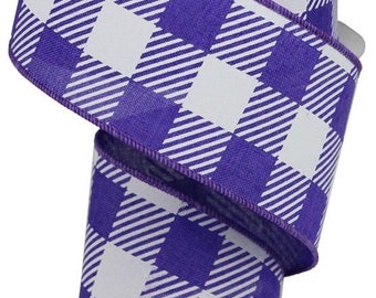 Purple Wired Ribbon | Etsy